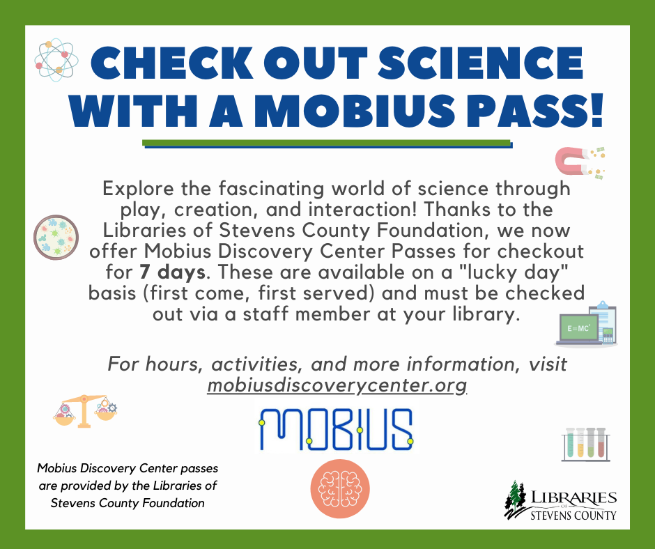 Mobius Discovery Center Pass Program - Libraries of Stevens County