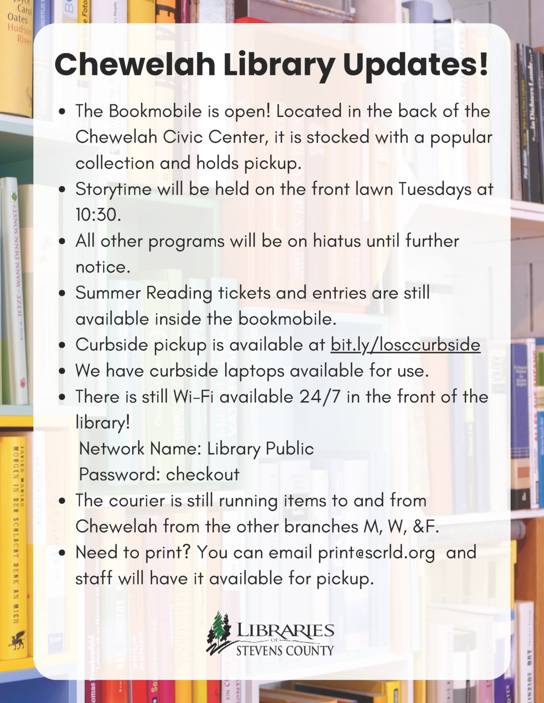 Chewelah Library - Libraries of Stevens County